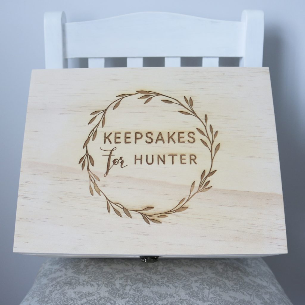Keeps - Custom Engraved Wooden Keepsake Box